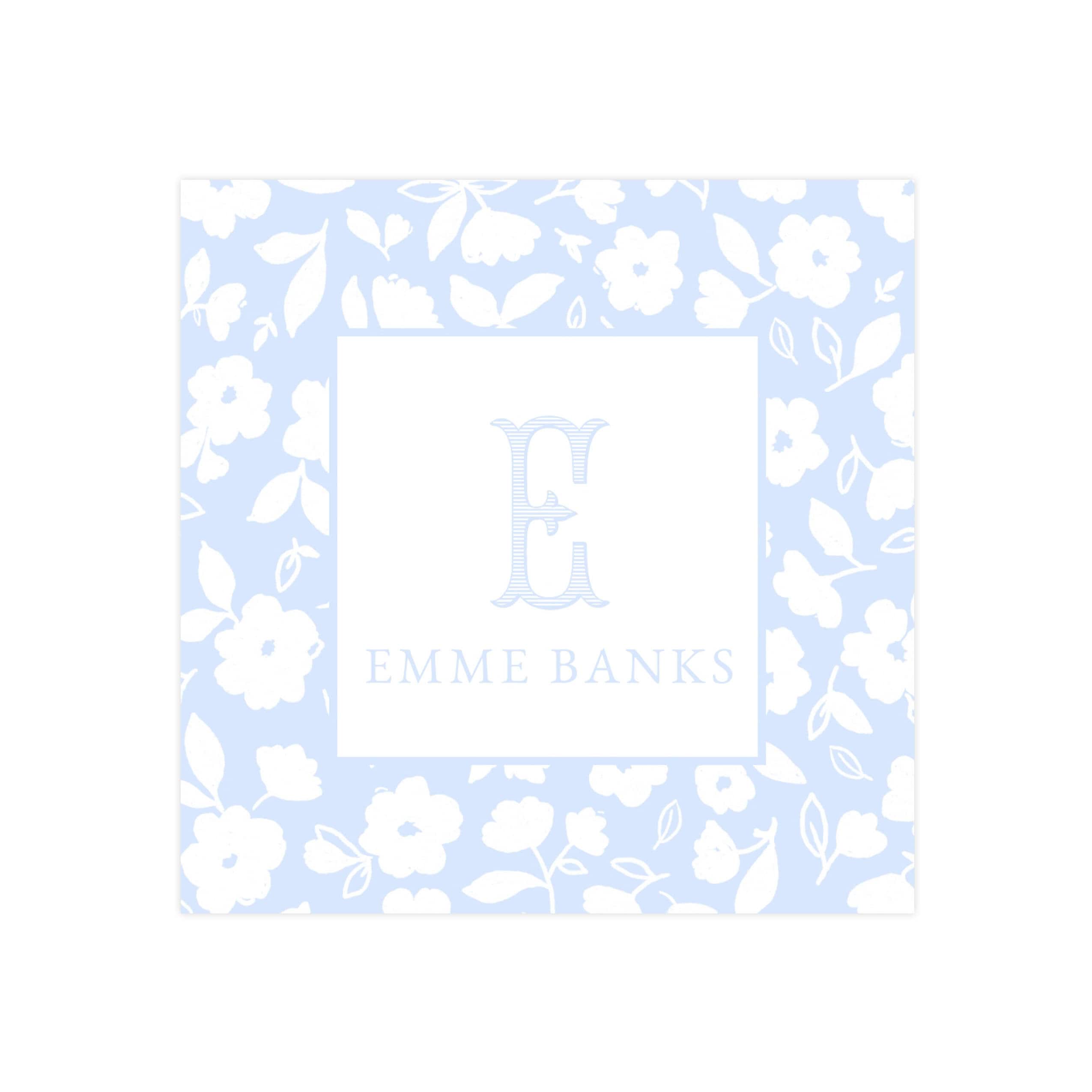 BLUE FLORAL | GIFT TAG – Lisa Buchanan Designs